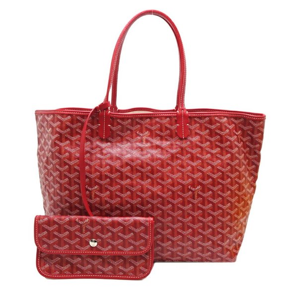 Goyard | Bags | Goyard Goyardine Red Saint Louis Pm Tote Bag | Poshmark
